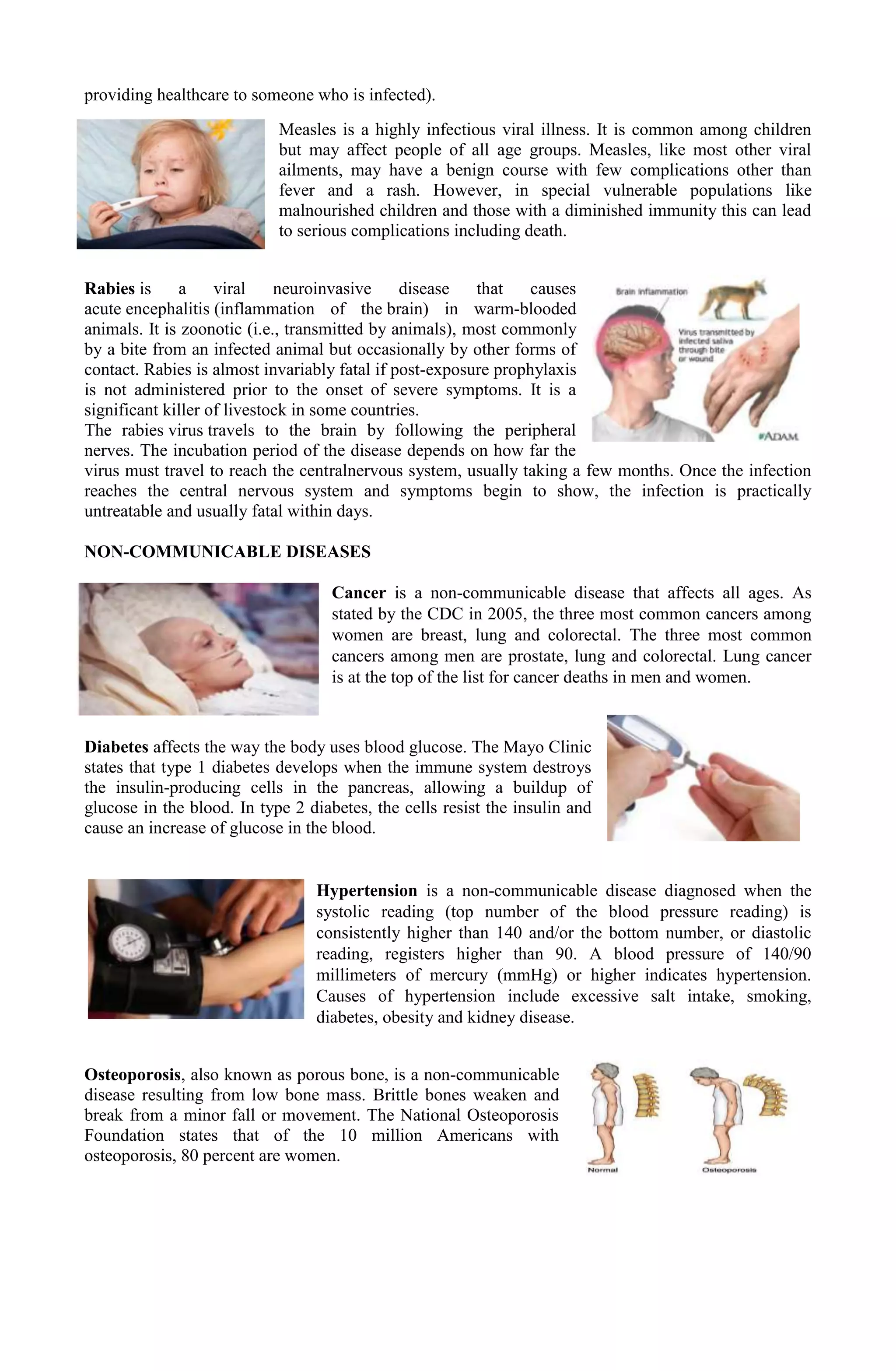 Communicable and non communicable diseases | PDF