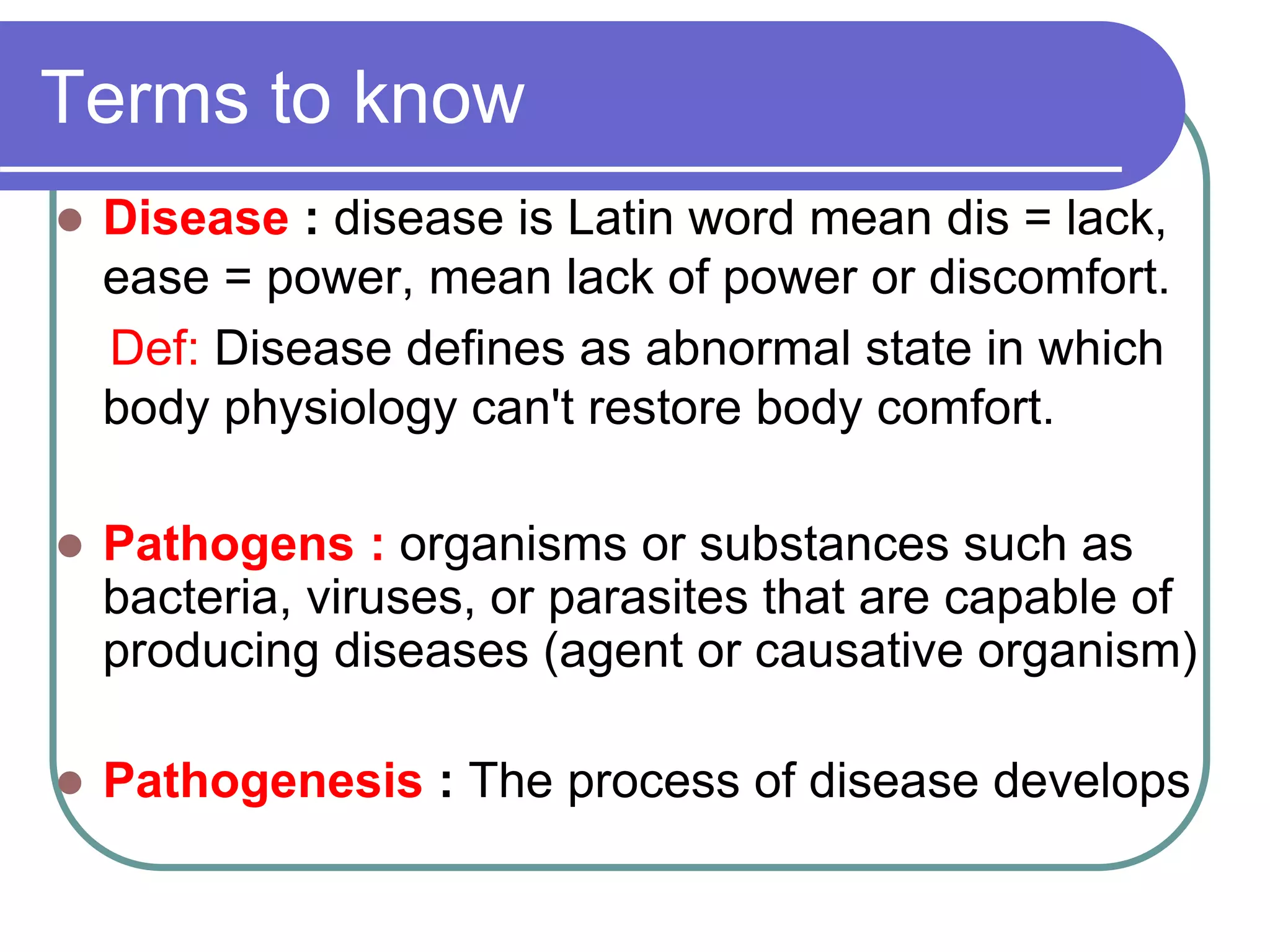 Communicable disease terms | PPT