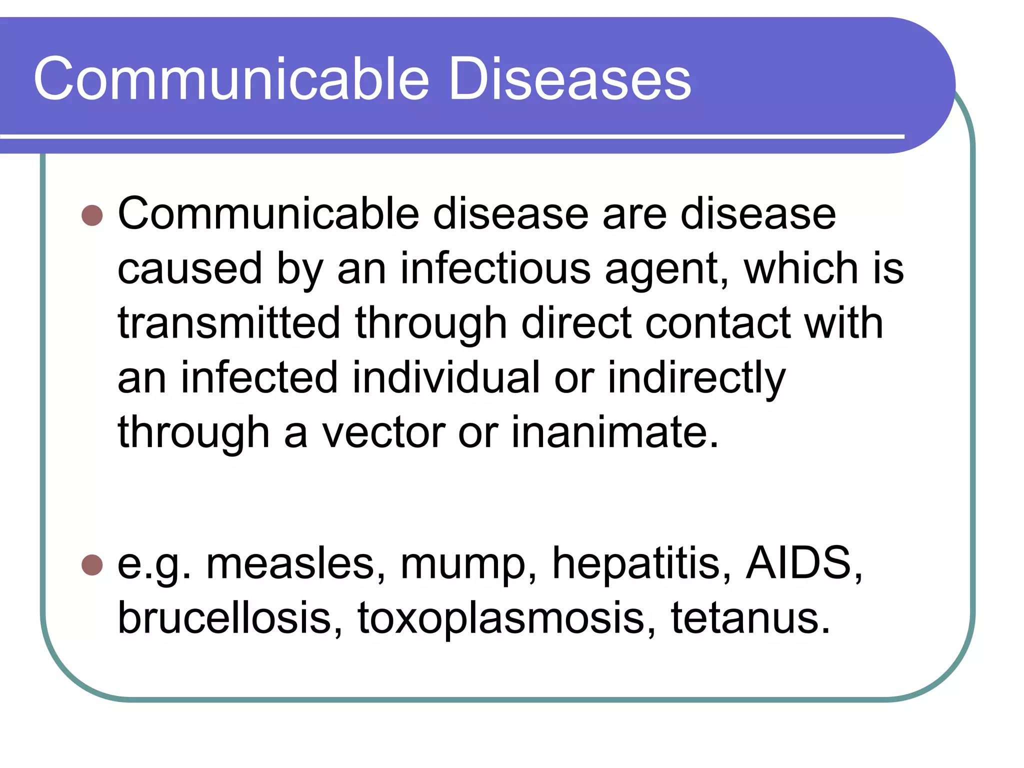 Communicable disease terms | PPT