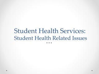 Communicable disease and student health related issues | PPT