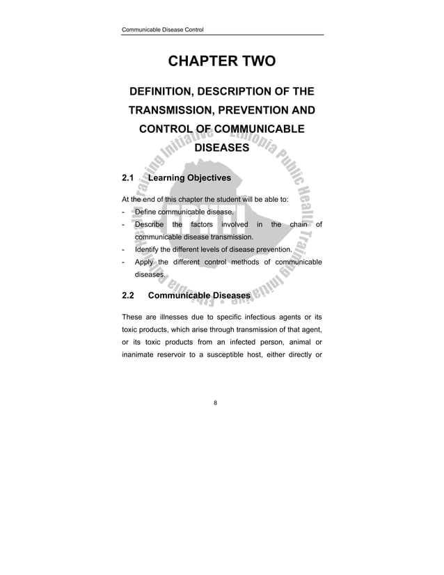 Communicable disease control | PDF