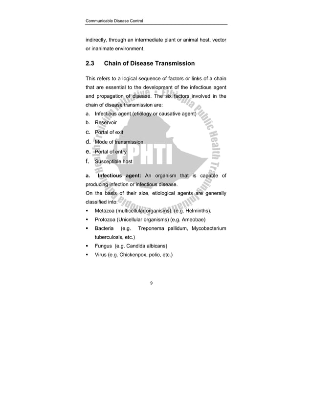 Communicable disease control | PDF