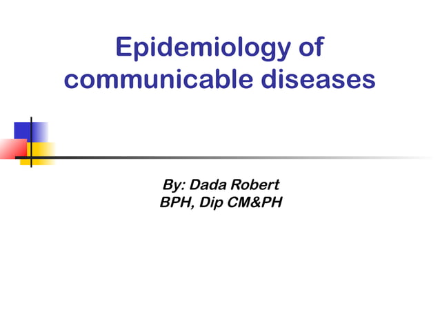Communicable disease disease epidemiology.ppt