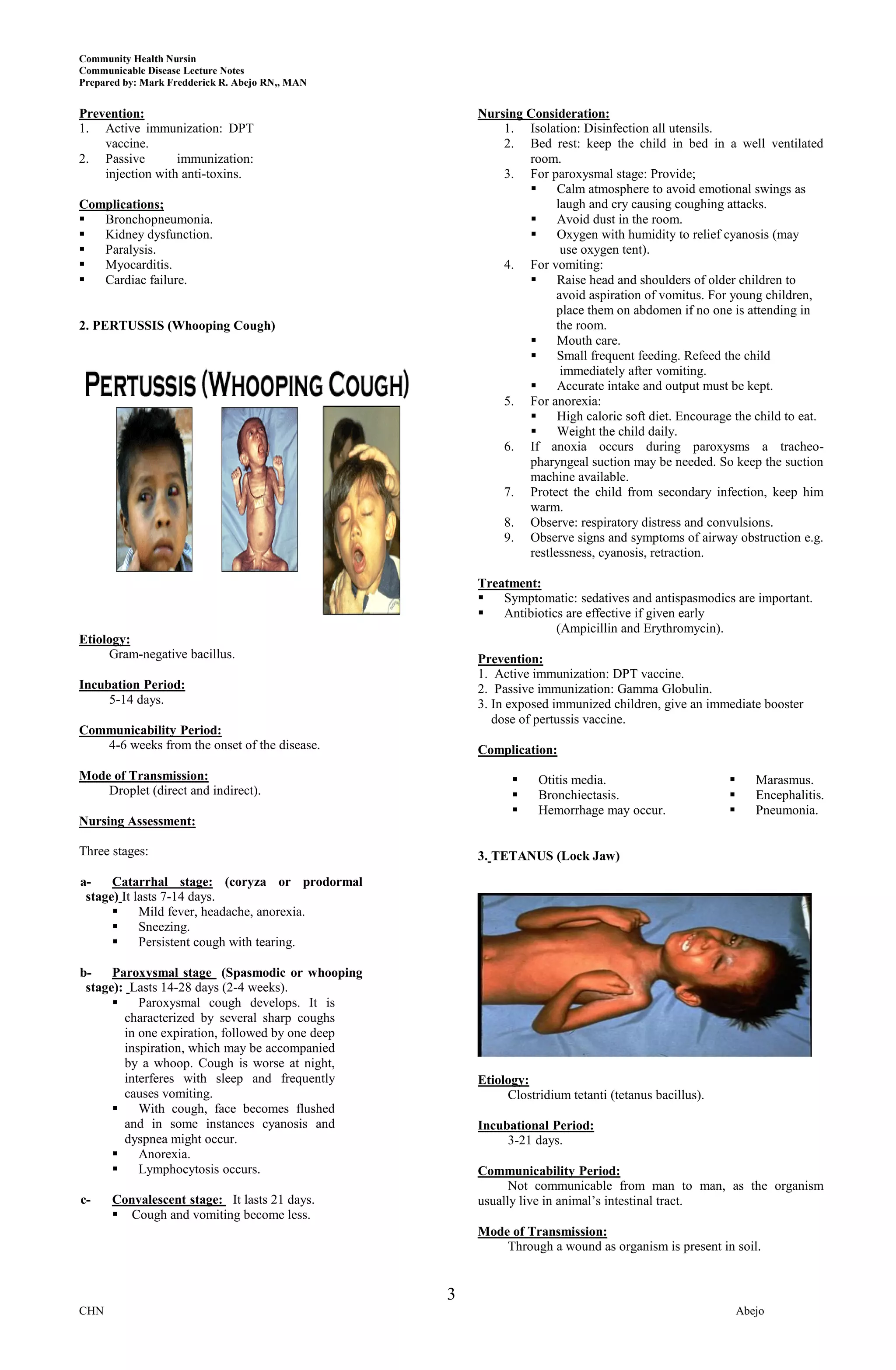 Communicable Disease Handouts | PDF