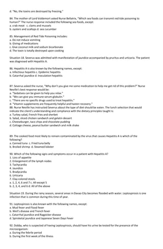 Communicable disease q&a | DOCX
