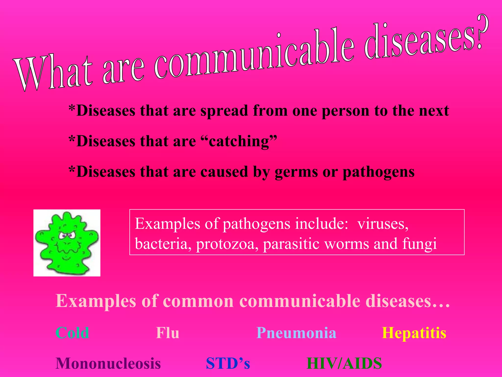 Communicable diseases | PPT
