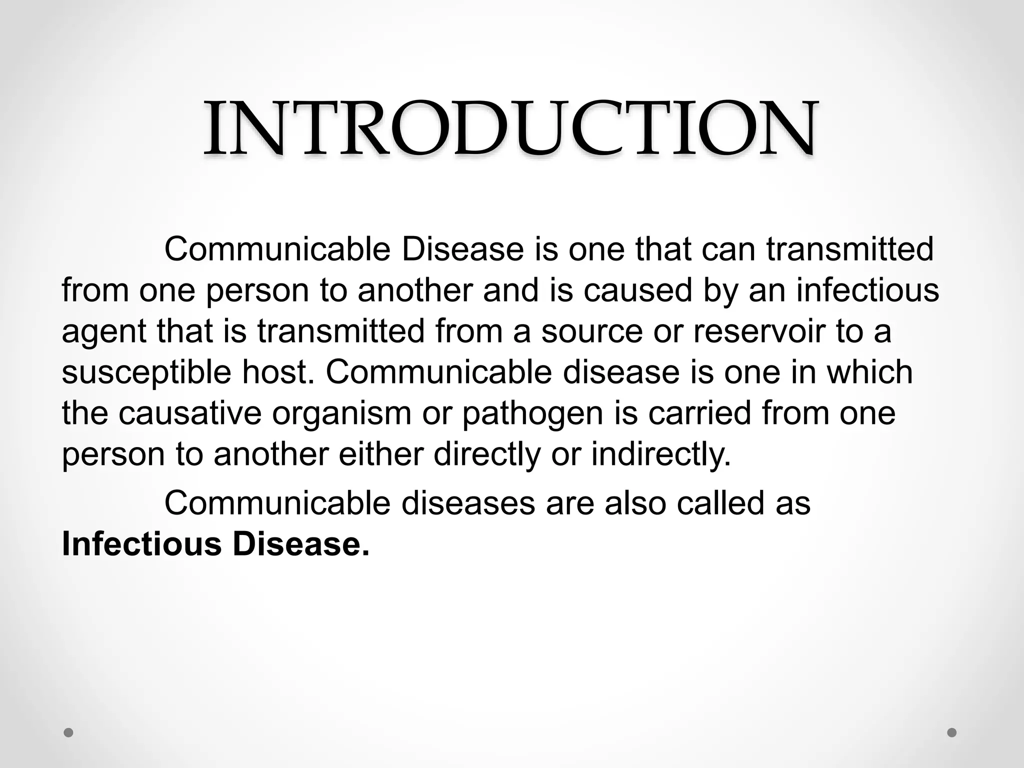 Communicable diseases | PPTX