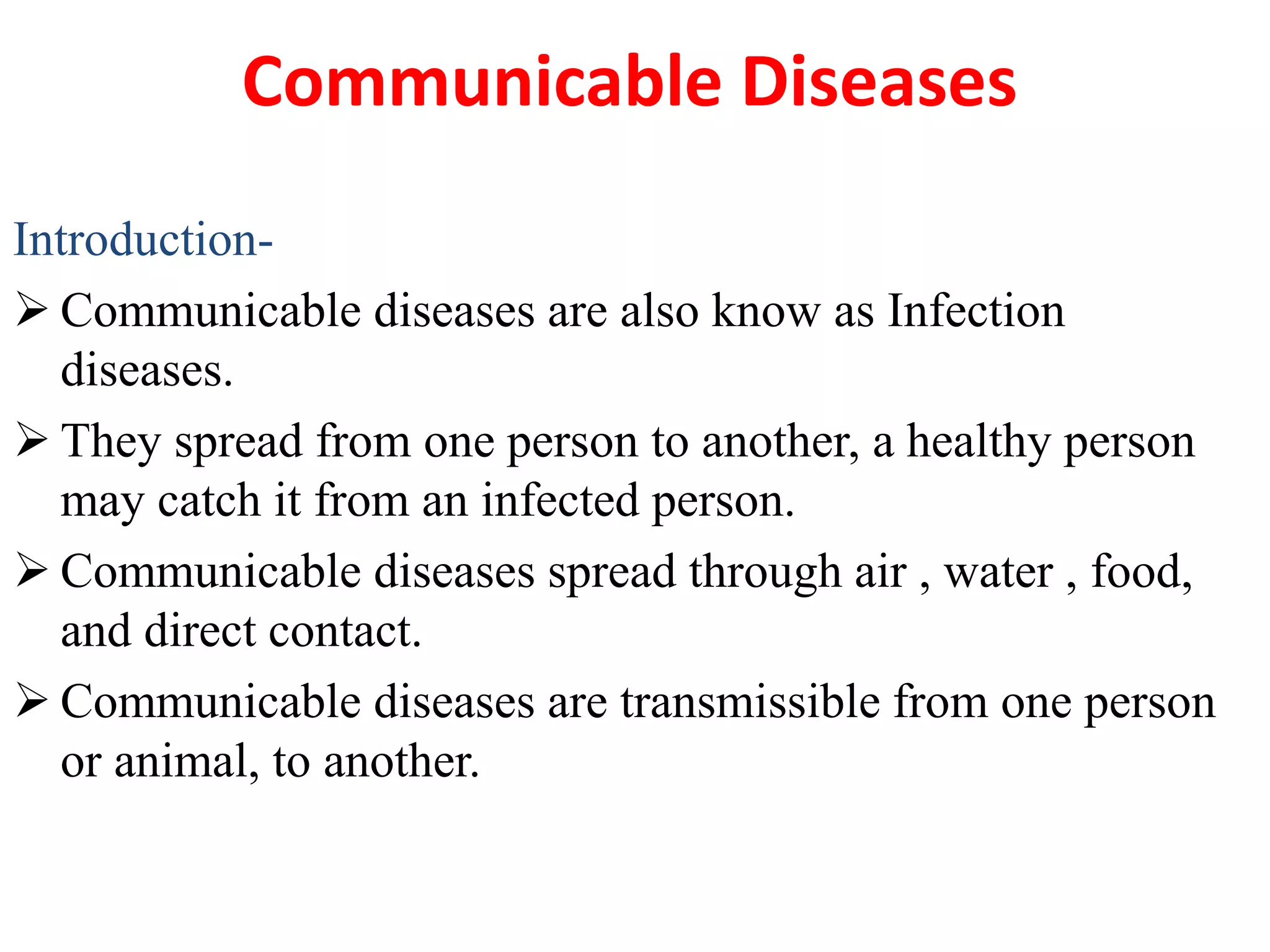 Communicable diseases | PPTX