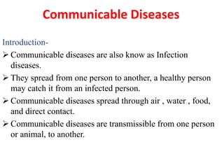 Communicable diseases | PPTX | Infectious Diseases | Diseases and ...