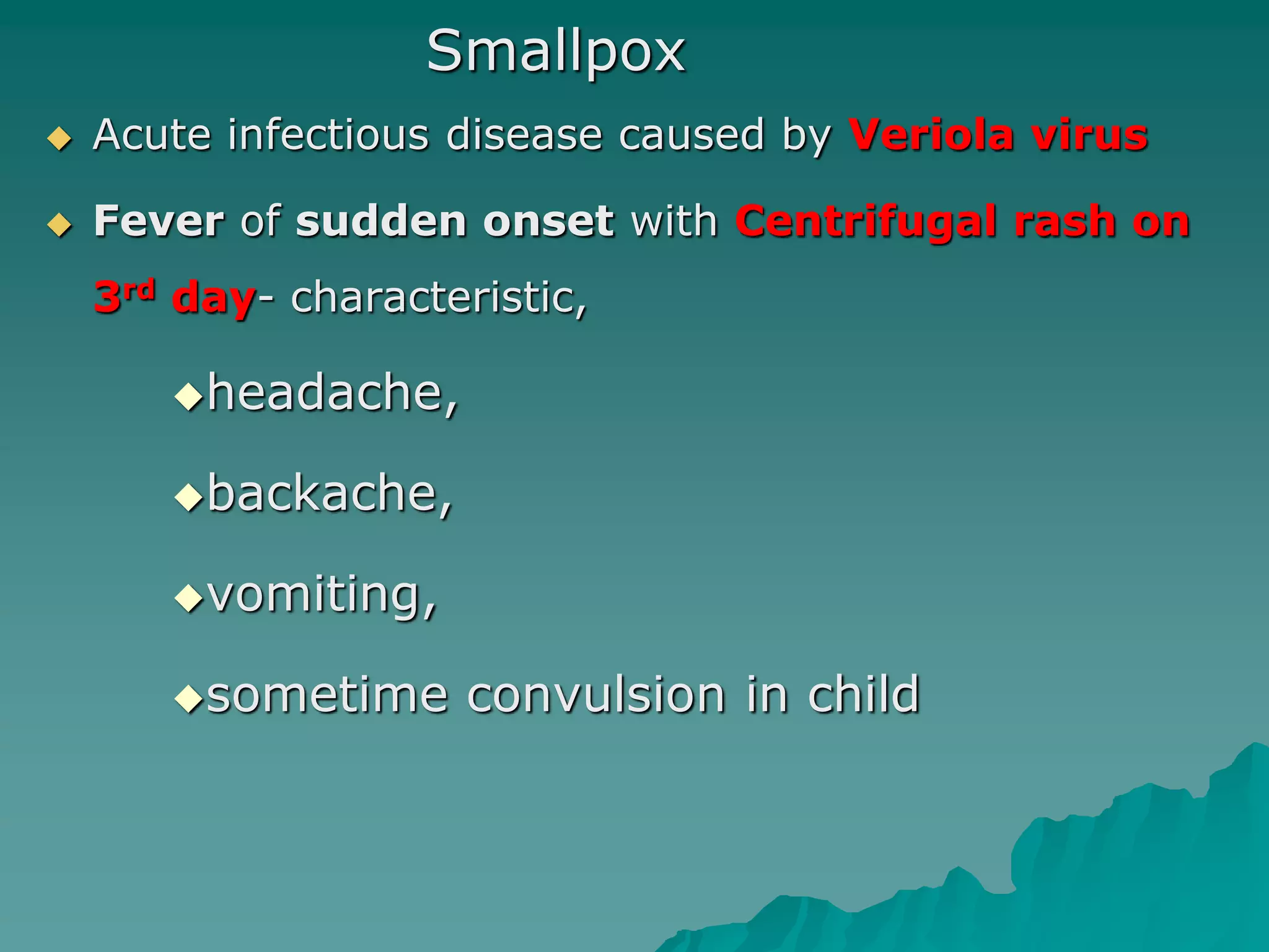 Communicable diseases smallpox & chiken pox | PPTX