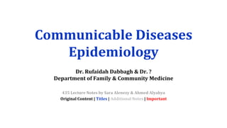 Communicable Diseases presentation notes.pdf