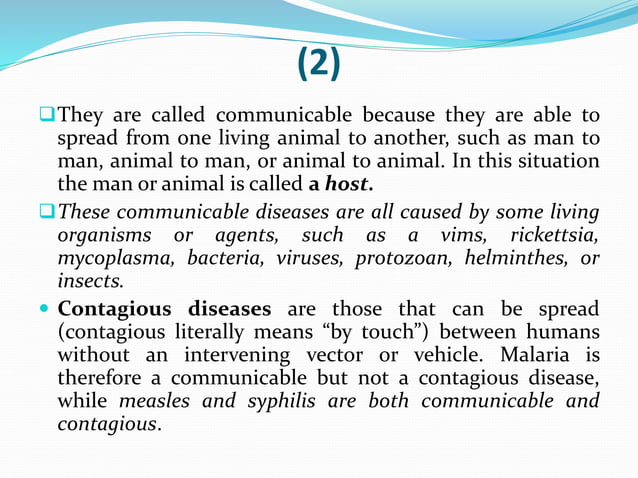 Communicable diseases, routes of transmission and control | PPTX