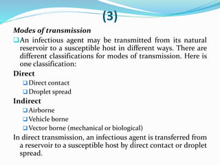 Communicable diseases, routes of transmission and control | PPTX