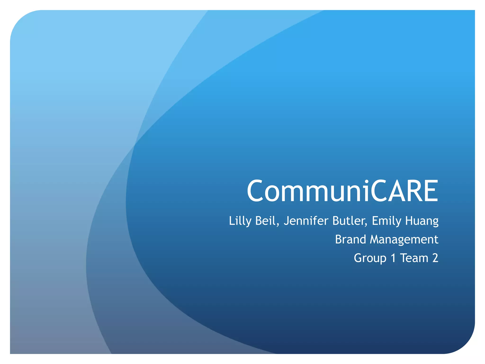 CommuniCARE initial presentation | PPTX