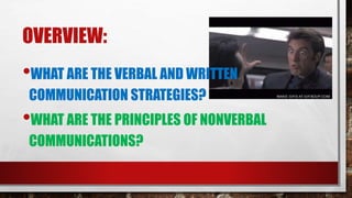 Communicate effectively:Verbal & Written Communication/Nonverbal ...