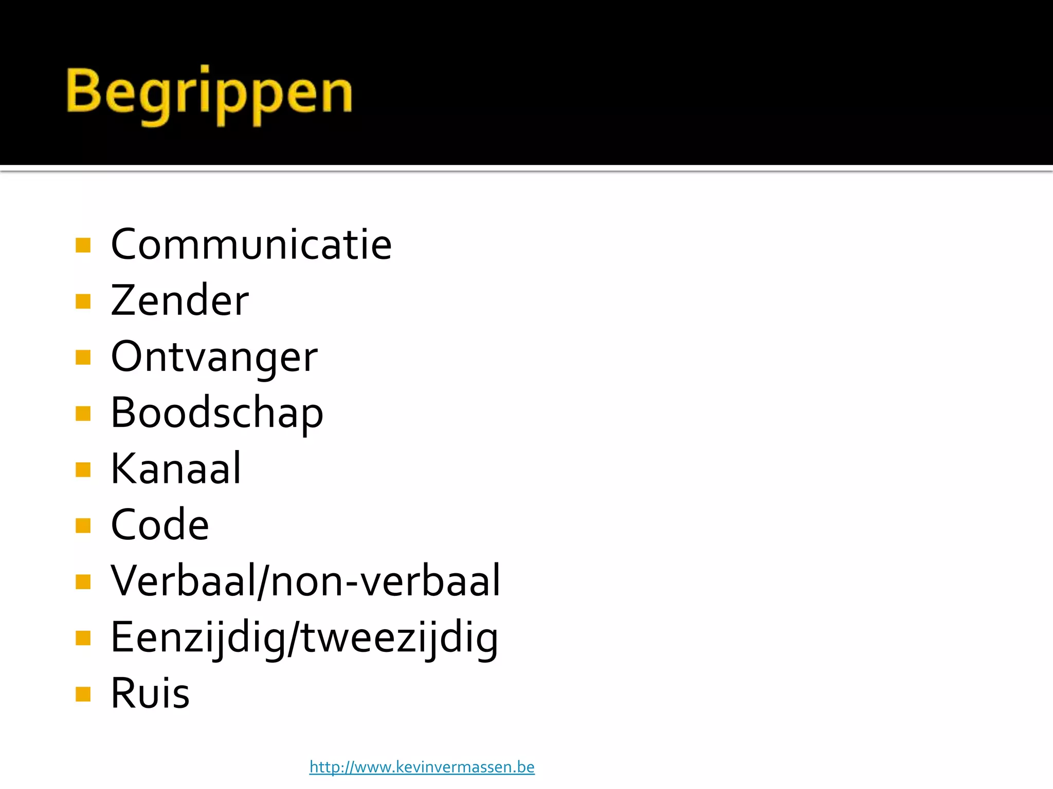 Communicatiemodel | PPTX