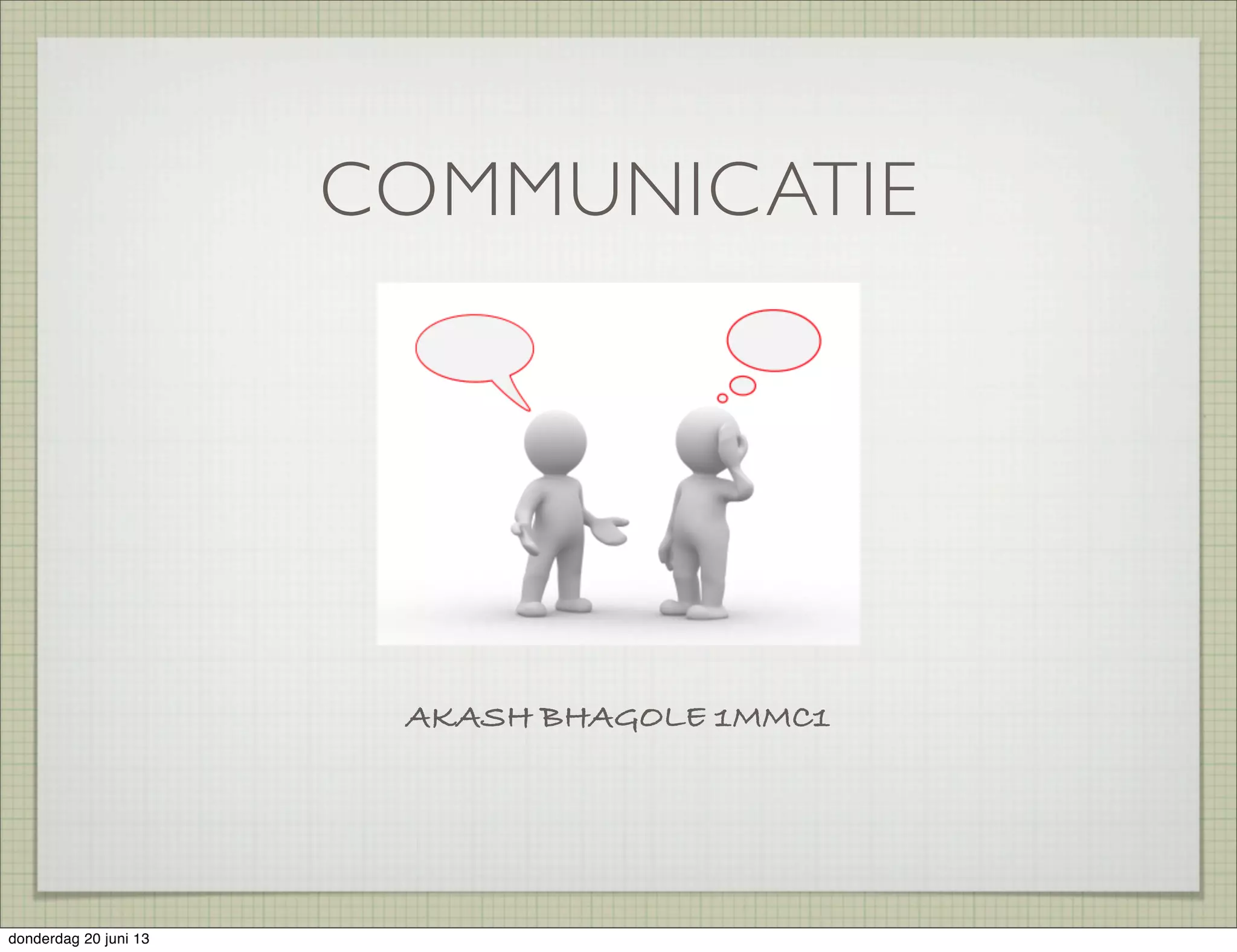 Communicatie presentatie | PDF