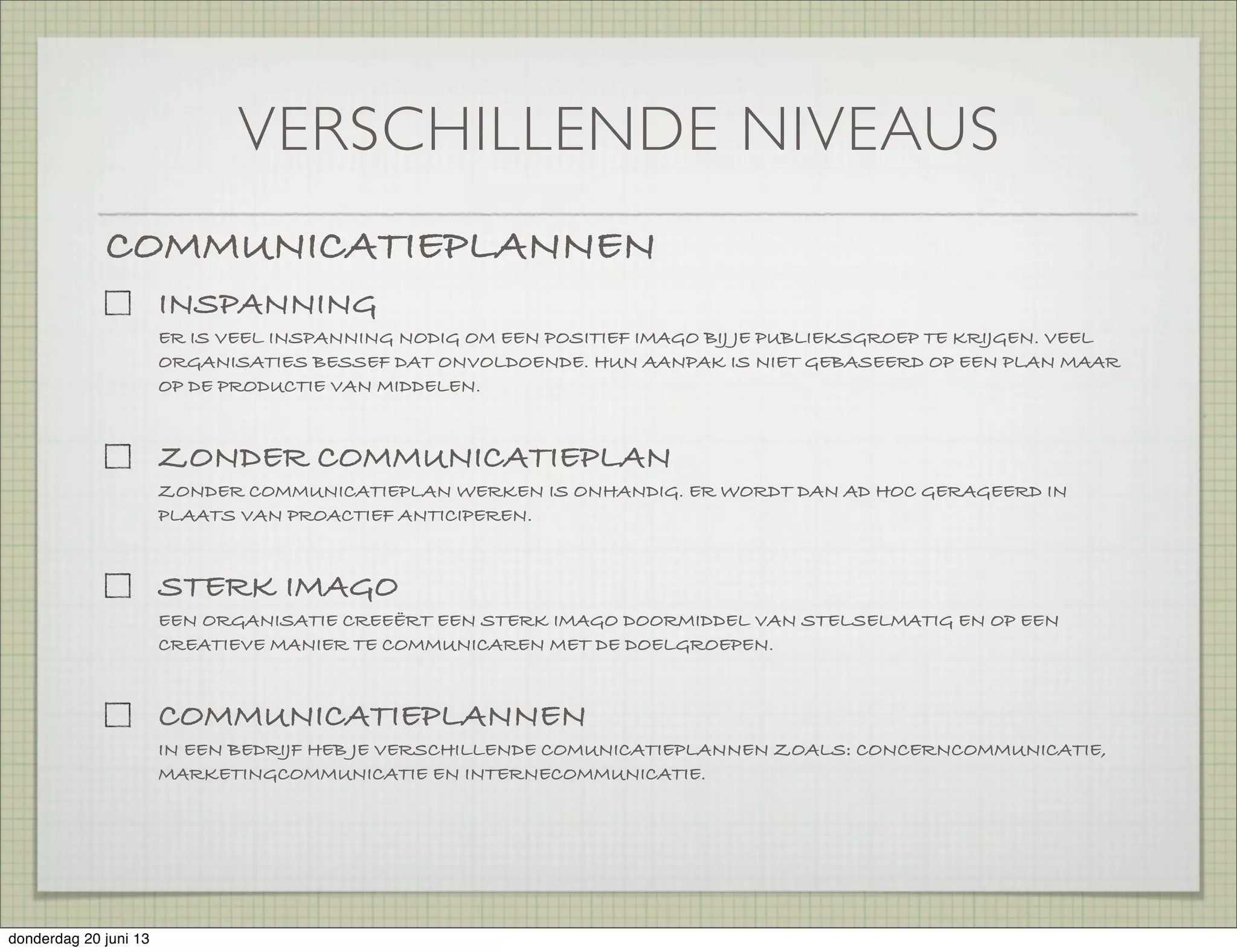 Communicatie presentatie | PDF