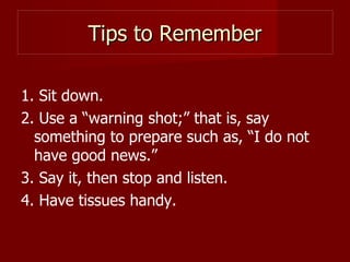 Communicating Bad News | PPT