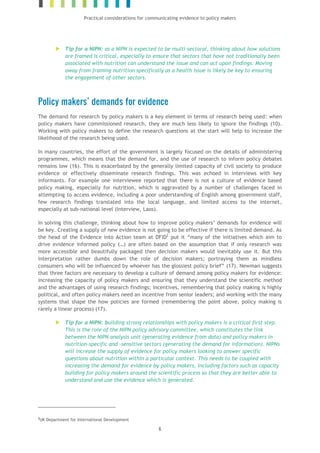 Communicating evidence-to-policy-makers | PDF
