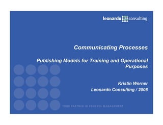 Communicating Processes, Kristin Werner | PDF