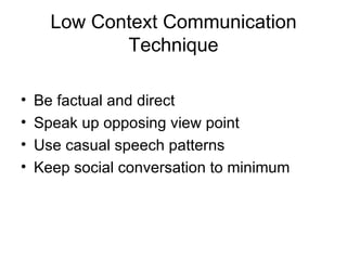 Communicating across culture | PPT