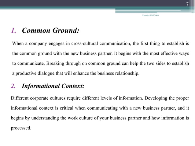 Communicating across culture ppt | PPTX | Business | Business and Finance