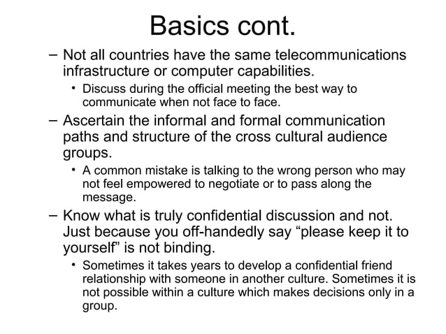 Communicating across cultures | PPT | Travel