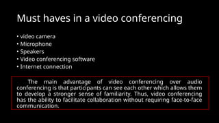 Communicating and Collaborating using ICT.pptx | Web Conferencing | Computer Software and ...