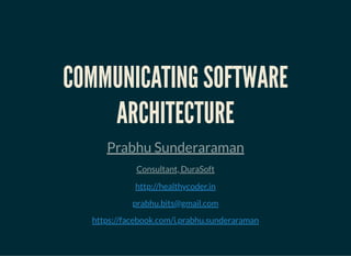 Communicating Software Architecture | PDF