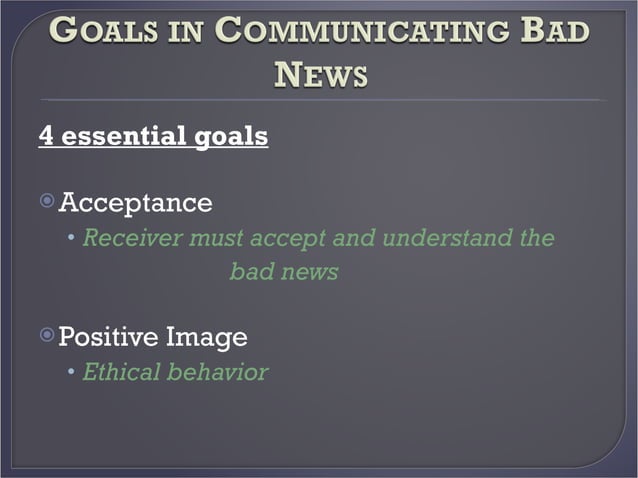 Communicating Bad News | PPT | Debated Sensitive Social Issues ...