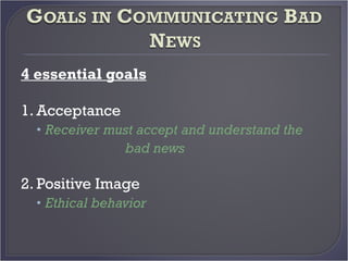 Communicating Bad News | PPT
