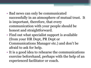 Communicating bad news | PPTX