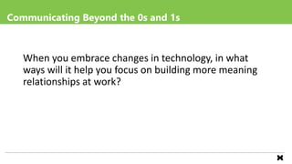 Communicating beyond the 0s and 1s | PPT