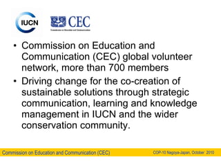 Communicating biodiversity iucn cec slideshow | PPT
