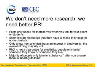Communicating biodiversity iucn cec slideshow | PPT
