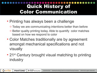 Communicating Color for Grand Format Printers | PDF