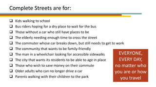 Communicating complete streets | PPT