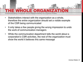 Communicating CSR - Andrew Walker | PPT