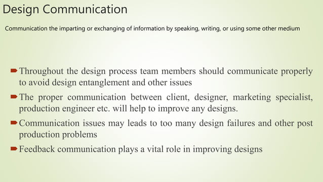 Communicating Designs | PPT