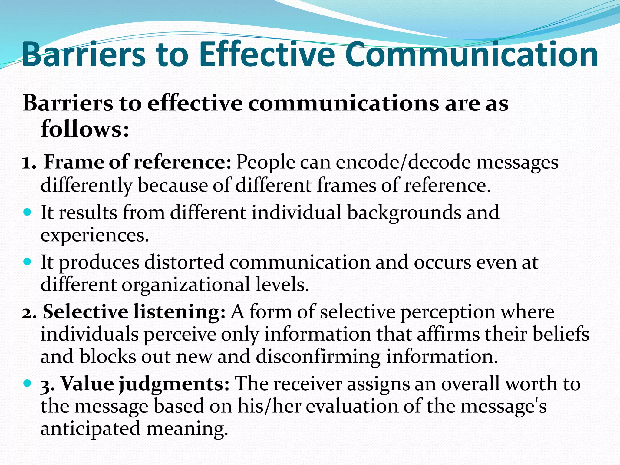 Communicating Effectively in Organizations - Communication Process ...