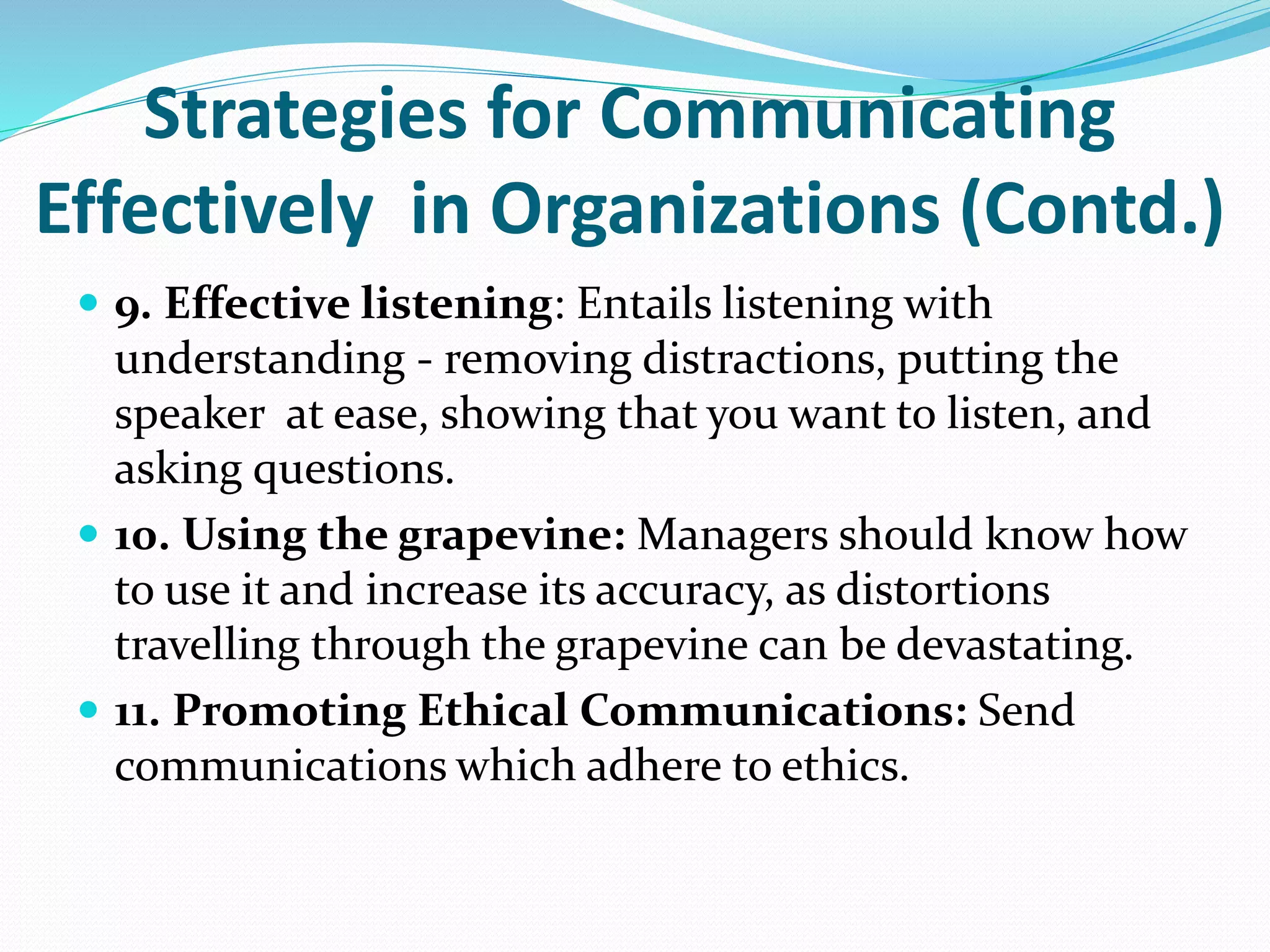 Communicating Effectively in Organizations - Communication Process ...