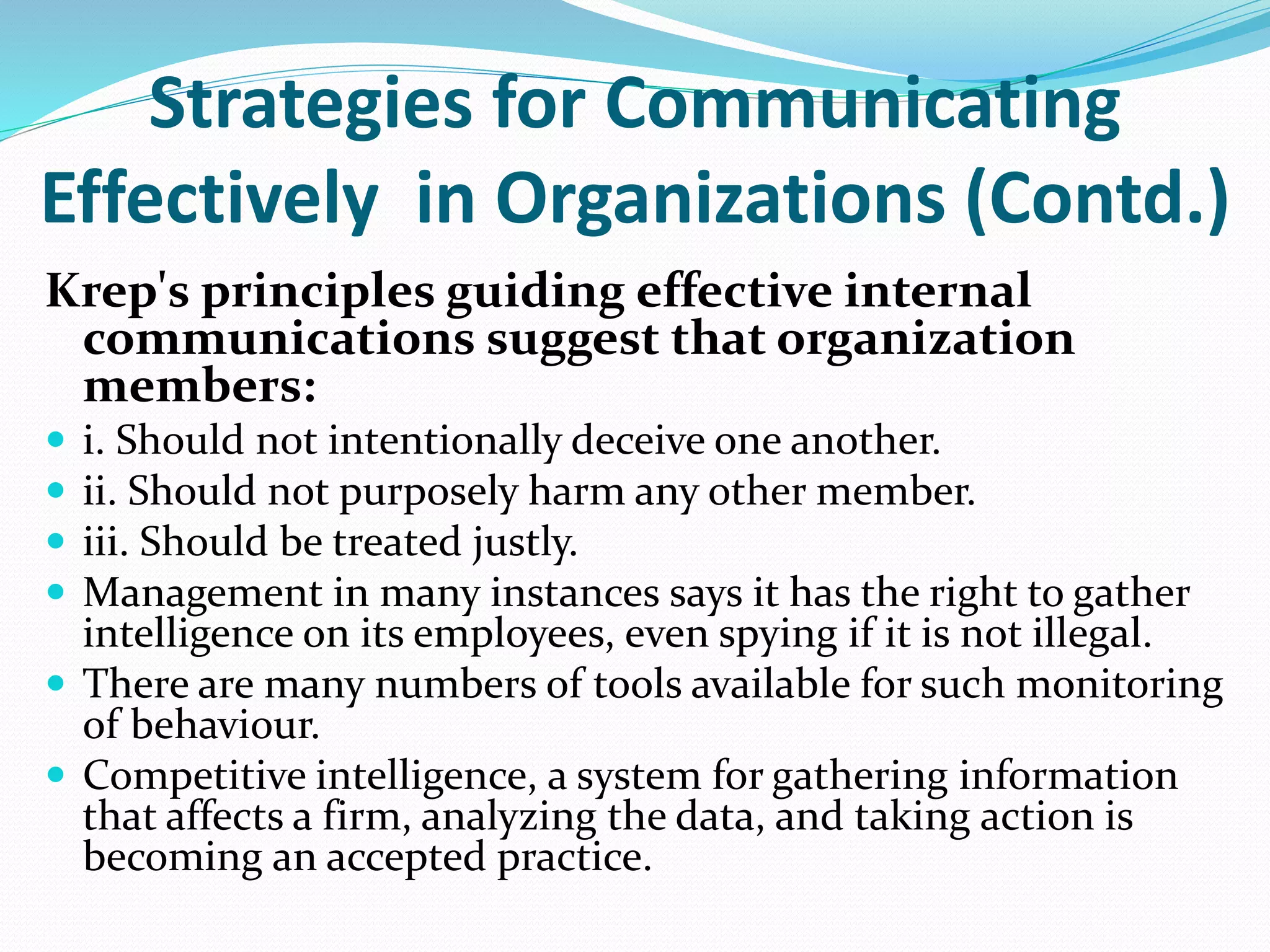 Communicating Effectively in Organizations - Communication Process, Barriers to Communication ...