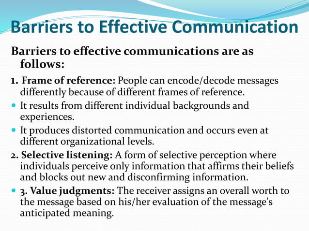 Communicating Effectively in Organizations - Communication Process ...