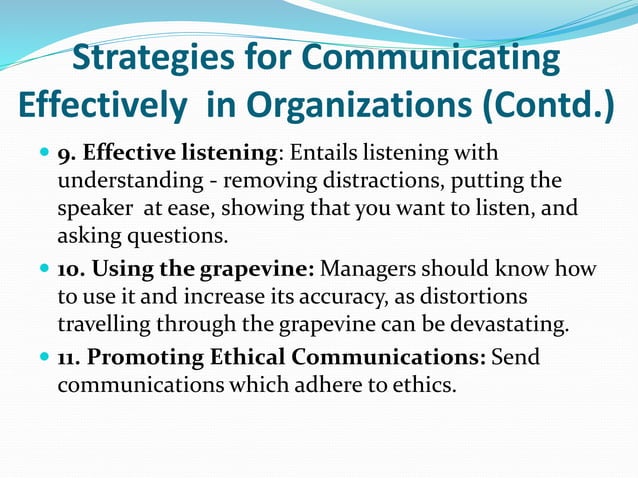Communicating Effectively in Organizations - Communication Process ...