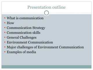 Communicating environment | PPS