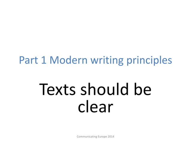 Writing skills - the principles | PPTX