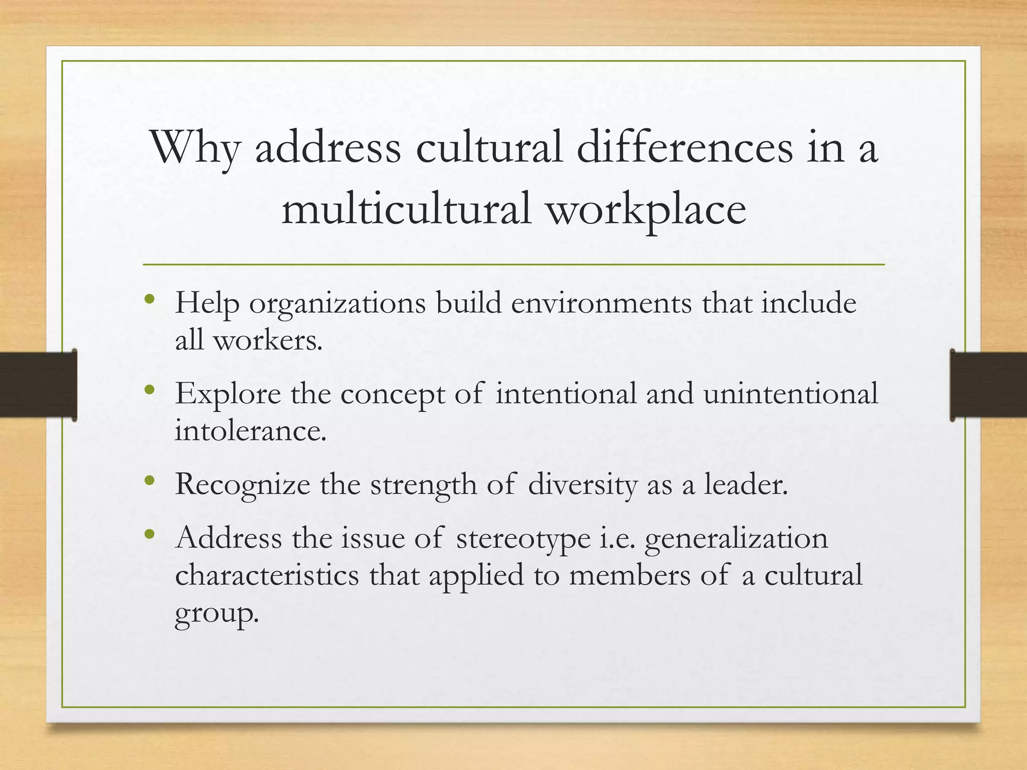 Communicating in a multicultural workplace | PPTX