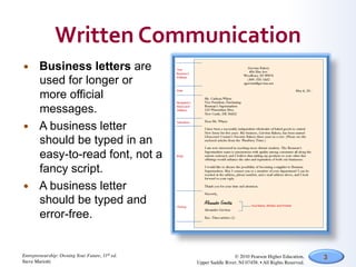 Communicating in business part 1 | PDF