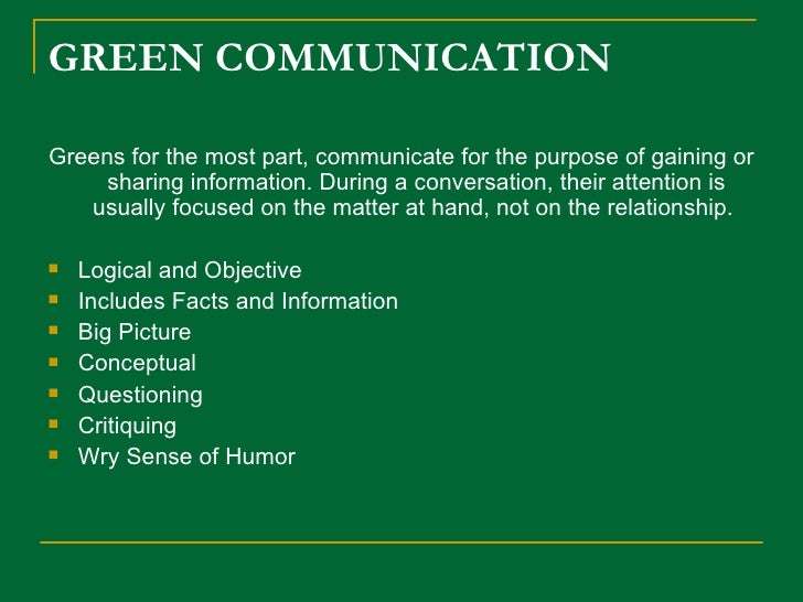 Communicating In Color